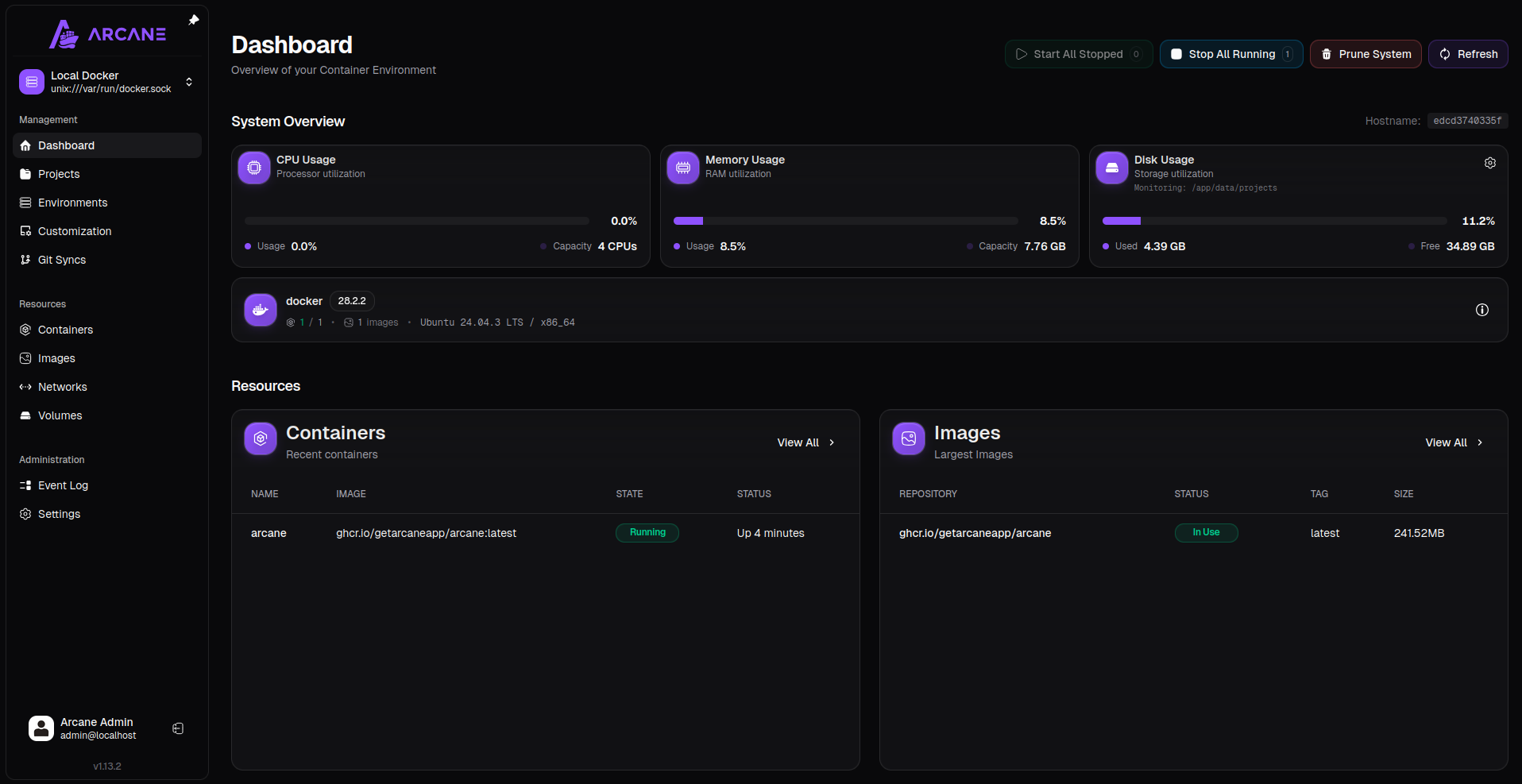 Instalar Arcane en Ubuntu 24.04