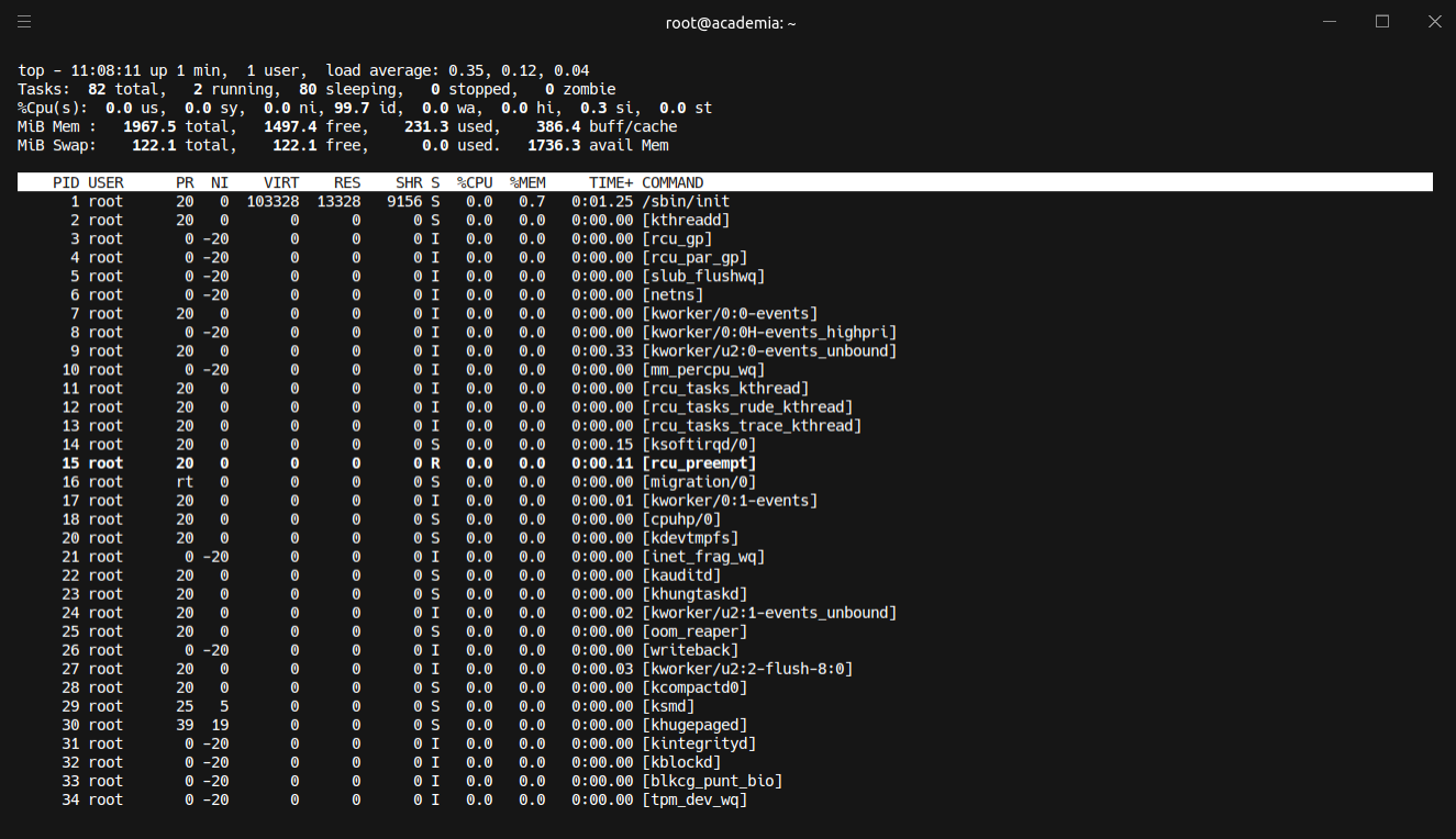 Cómo funciona el comando Top y que significado tiene toda la información que nos muestra