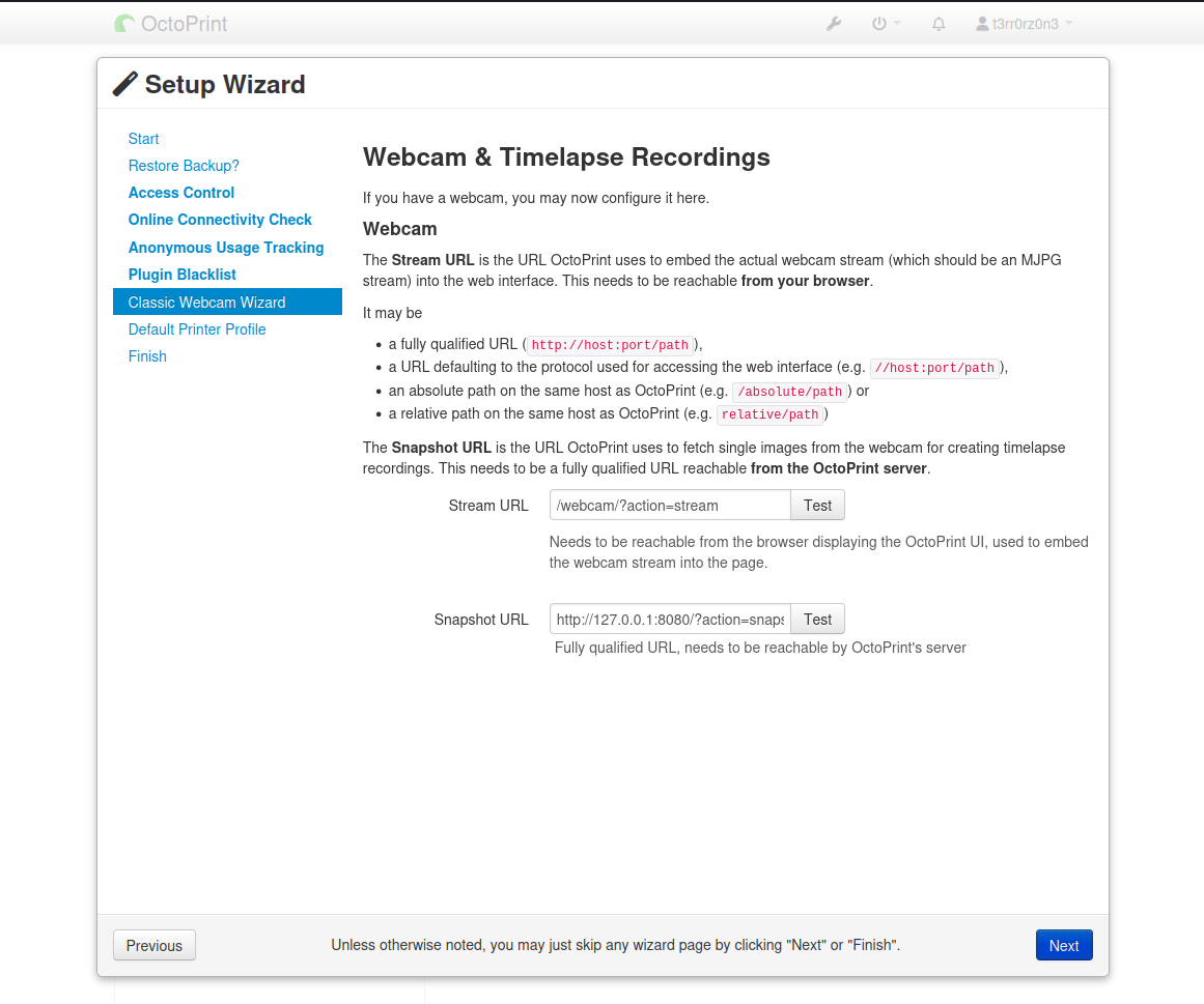 Instalar y configurar OctoPrint en una Raspberry Pi