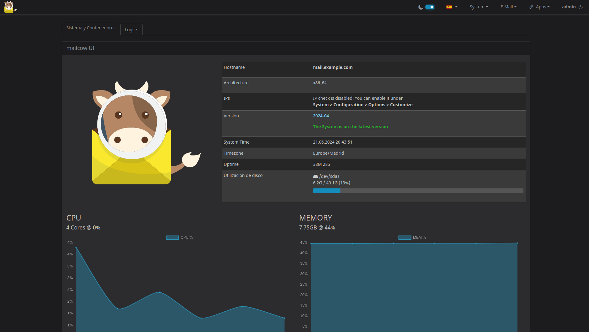 Montar un servidor de correo fácilmente con MailCow