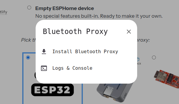 Configura un ESP32 como Bluetooth Proxy en Home Assistant